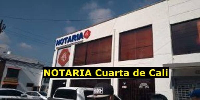 Notaría 4 de Cali《 Cuarta 》Teléfono, dirección y horarios