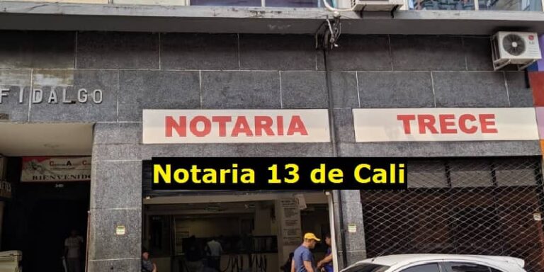 Notaria 13 de Cali《 Notaría N° Trece 》Dirección, teléfono y horarios